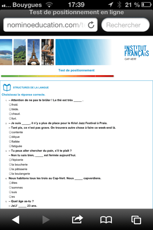 Tests de positionnement - Les Zexperts FLE