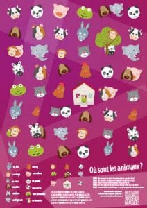 Poster jeu : où sont les animaux ? - Les Zexperts FLE
