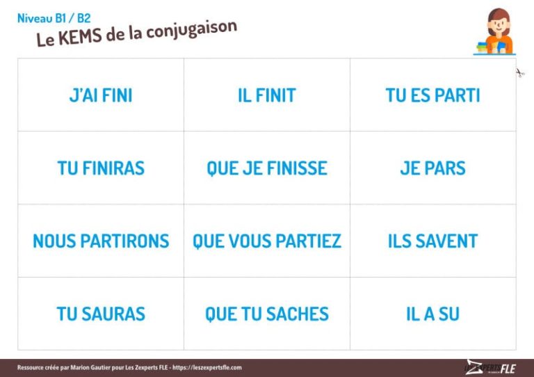 17 jeux de conjugaison - Les Zexperts FLE