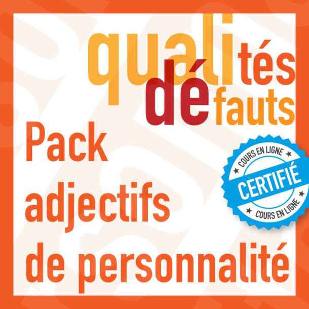 Pack de jeux : les adjectifs de personnalité (A1-B2) - Les Zexperts FLE