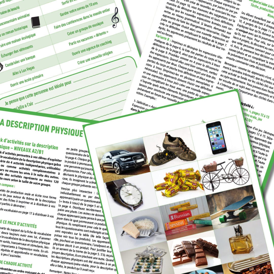 Tâche FLE : la description physique A2-B1 - Les Zexperts FLE