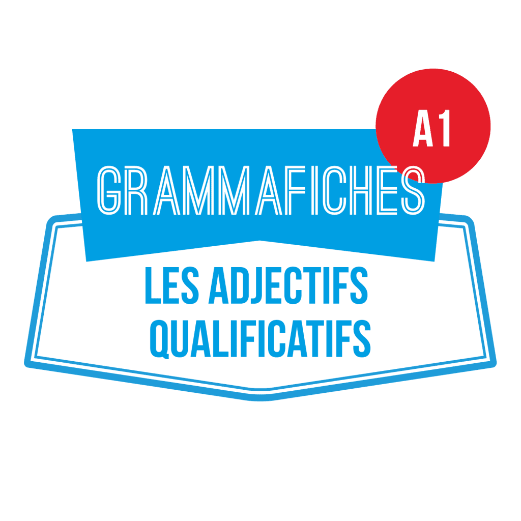 Grammafiche A1 : les adjectifs qualificatifs - Les Zexperts FLE