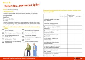 Parler de la vieillesse en FLE (tous niveaux) - Les Zexperts FLE