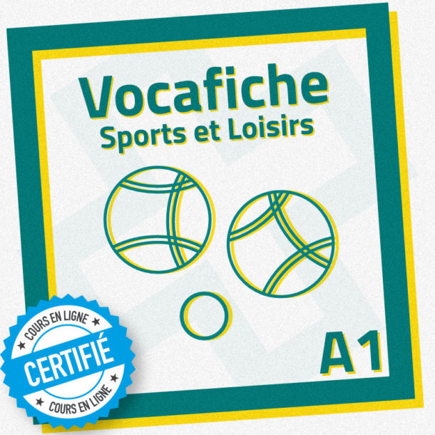 Fiche de vocabulaire FLE A1 : sports et loisirs - Les Zexperts FLE