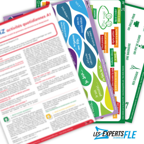 10 activités sur les activités quotidiennes A1 - Les Zexperts FLE