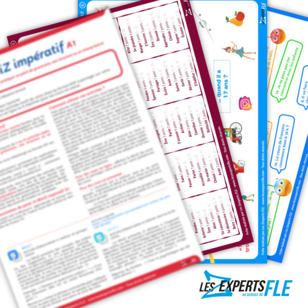 10 activités de conjugaison FLE sur l'impératif A1 - Les Zexperts FLE