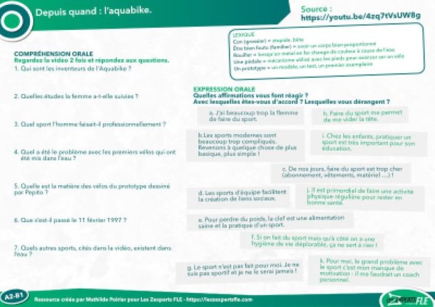 Activités pour les enseignants FLE - Les Zexperts FLE