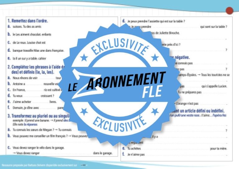 Cours de FLE 32 (débutants) - Les Zexperts FLE
