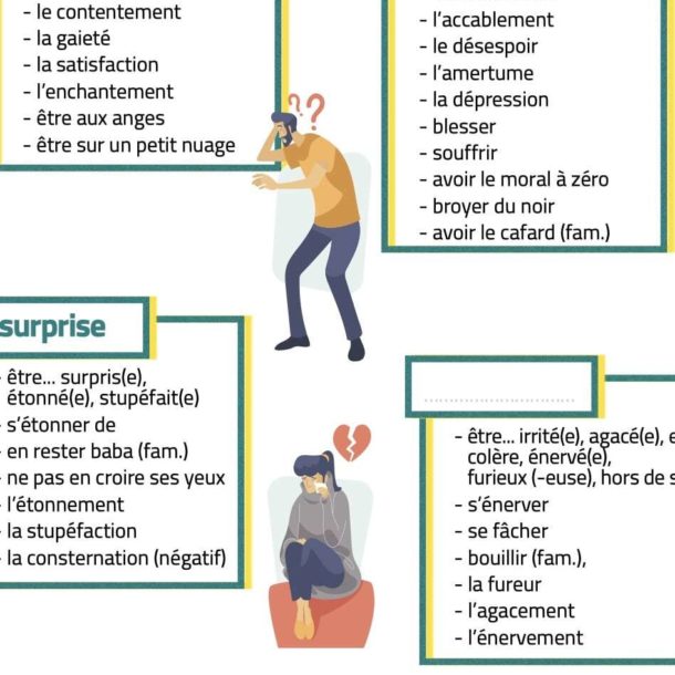 Fiche de vocabulaire FLE sur les sentiments B1 - Les Zexperts FLE