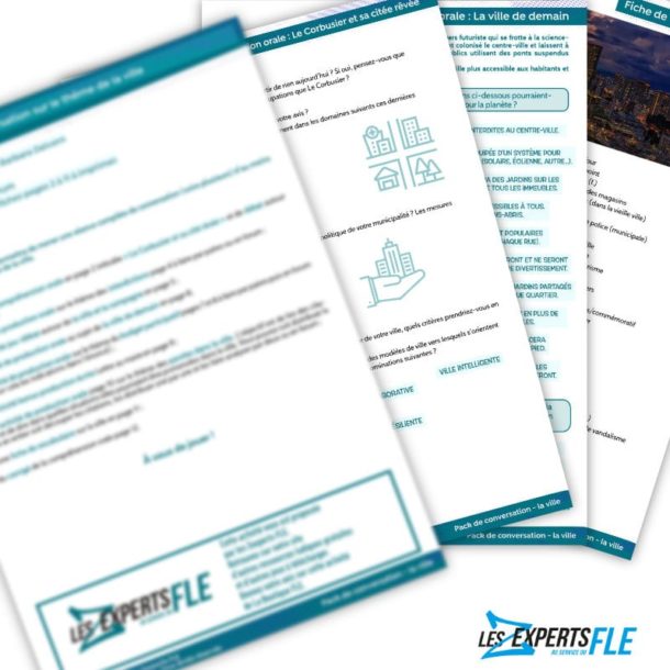 Pack de conversation : la ville - Les Zexperts FLE