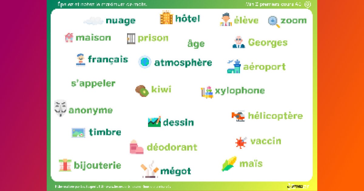 Activité pour débutants 8/35 : épeler - Les Zexperts FLE