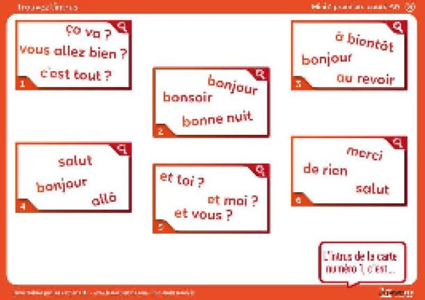 Activité pour débutants FLE 21/35 : réviser les salutations - Les ...