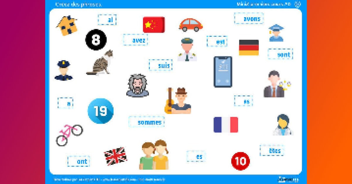 Activité pour débutants FLE 24/35 : utiliser être et avoir - Les ...