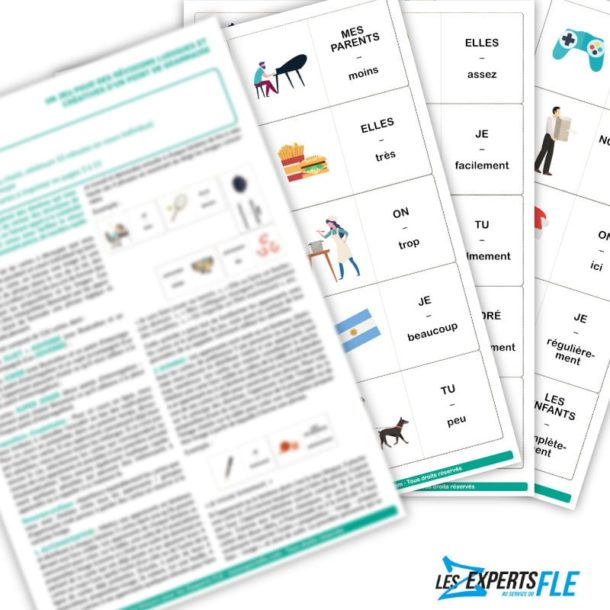 Jeu pour pratiquer la grammaire des adverbes - Les Zexperts FLE