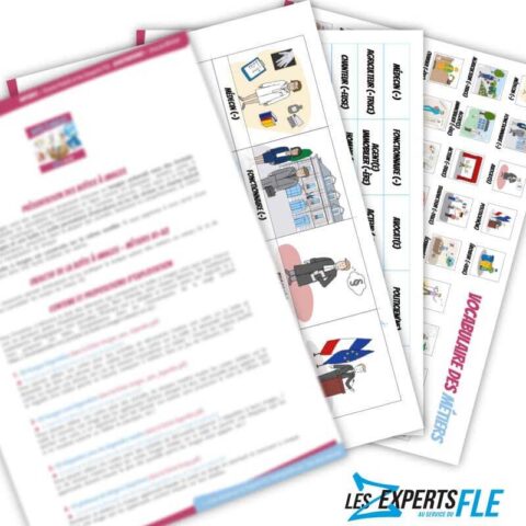 Imagier sur les métiers A1-A2 - Les Zexperts FLE