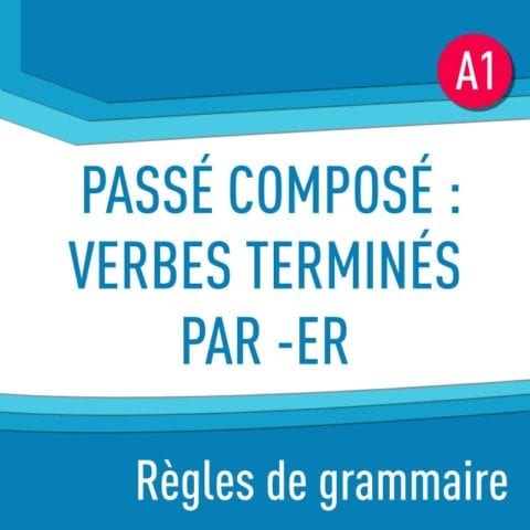 Passé composé : verbes terminés par -er (A1) : règles de grammaire en PDF
