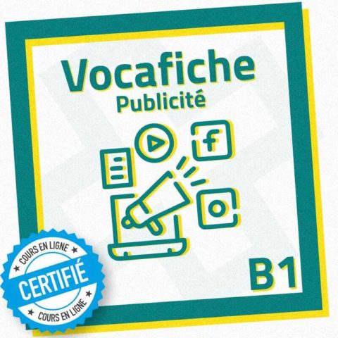 Fiche de vocabulaire FLE sur la publicité B1 - Les Zexperts FLE