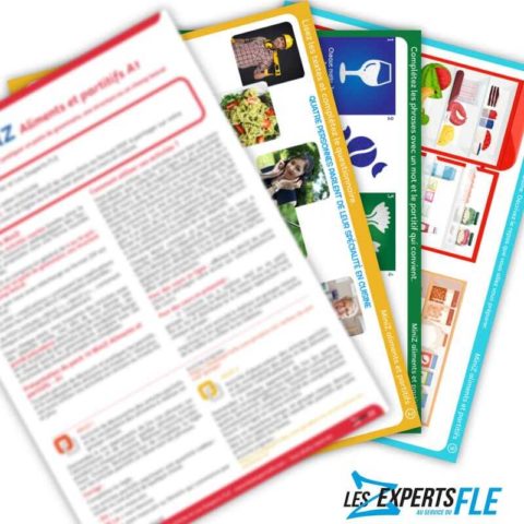 10 activités sur les aliments et les partitifs en FLE A1 - Les Zexperts FLE