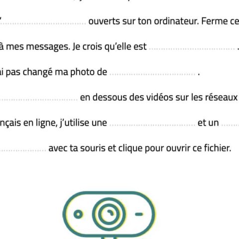 Fiche de vocabulaire FLE sur Internet A2 - Les Zexperts FLE