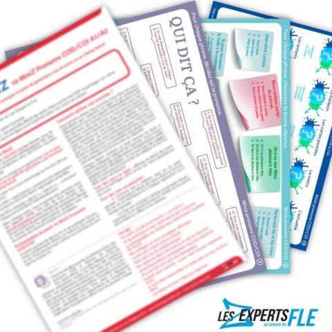 10 activités sur les pronoms COD et COI FLE A1-A2 - Les Zexperts FLE