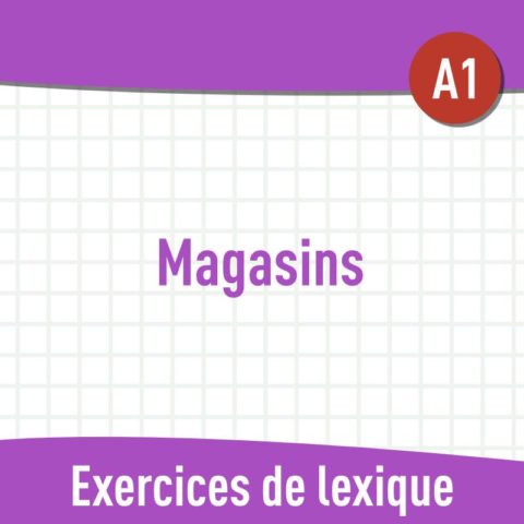 Magasins (A1) : exercices de vocabulaire en PDF