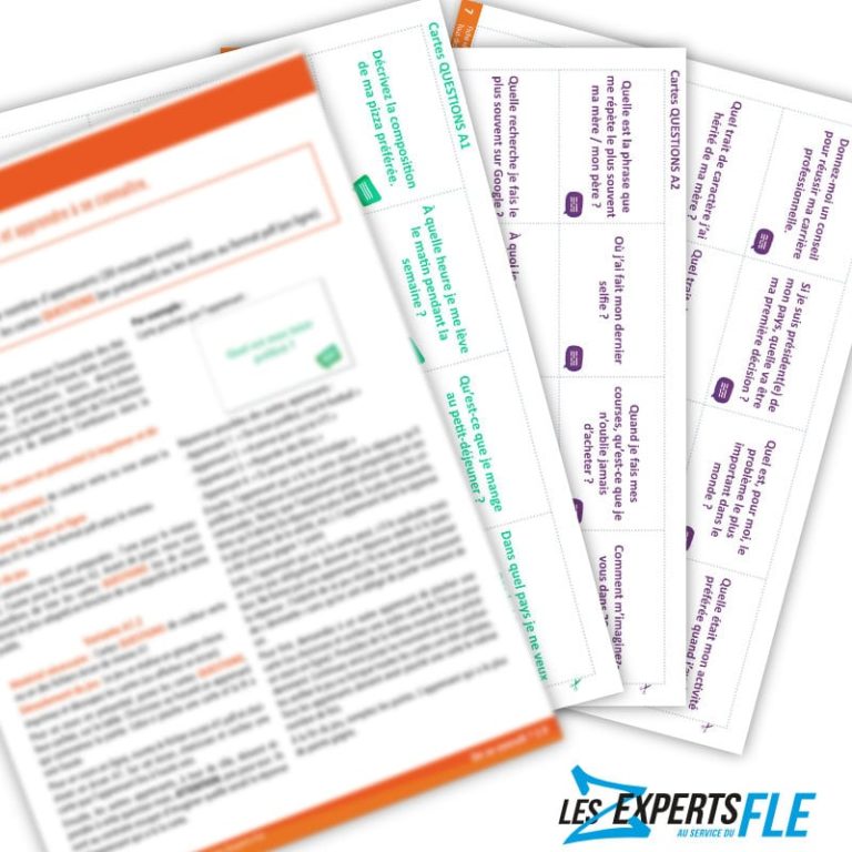 Jeu brise-glace A1-A2 - Les Zexperts FLE