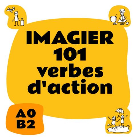 Imagier 101 verbes d'action - Les Zexperts FLE
