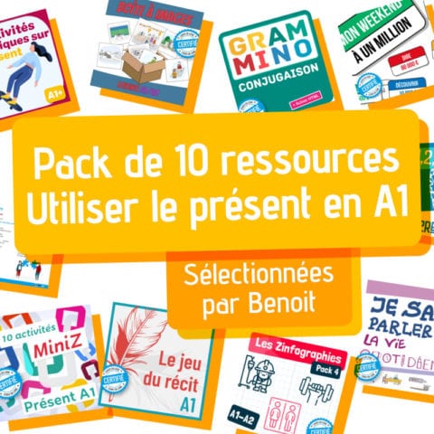 Pack de 10 activités FLE pour utiliser le présent en A1 - Les Zexperts FLE
